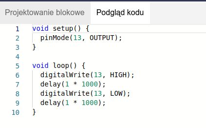 Obsługa programu - Code Designer