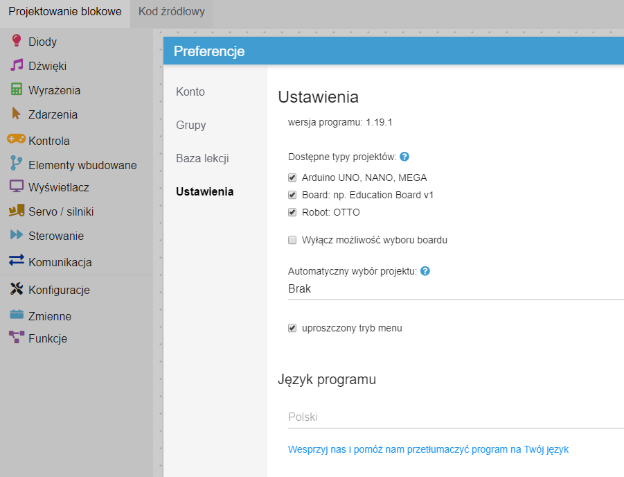 Obsługa programu - Code Designer