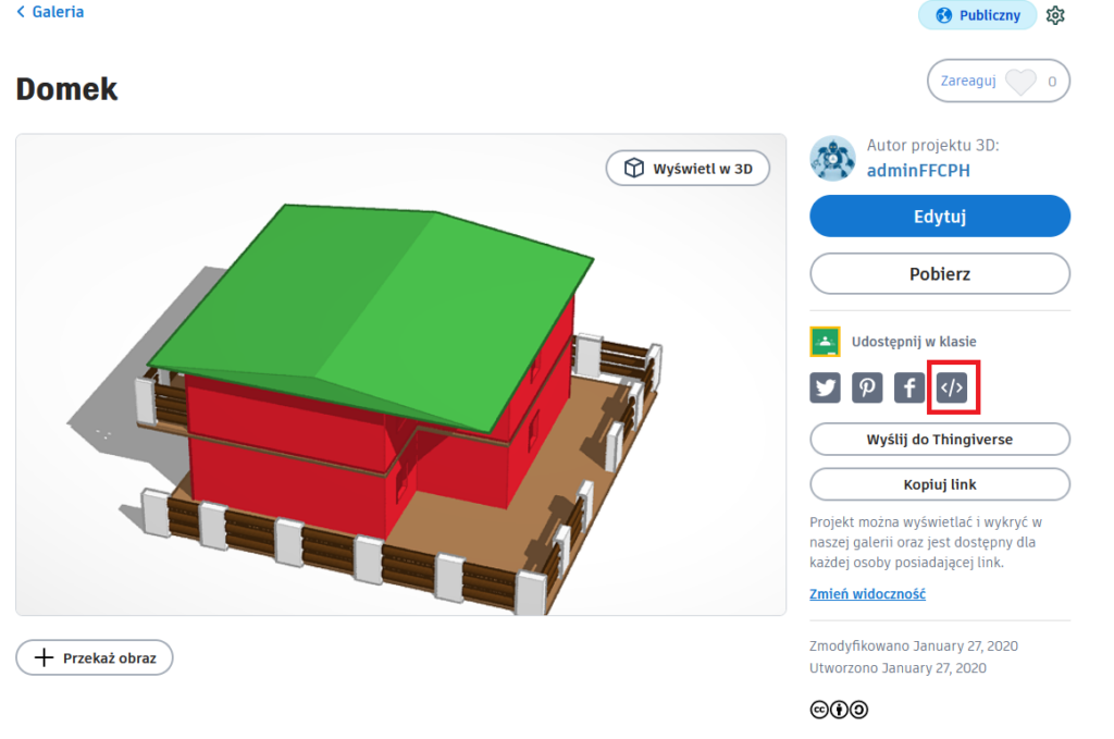 Kurs Tinkercad - Code Designer