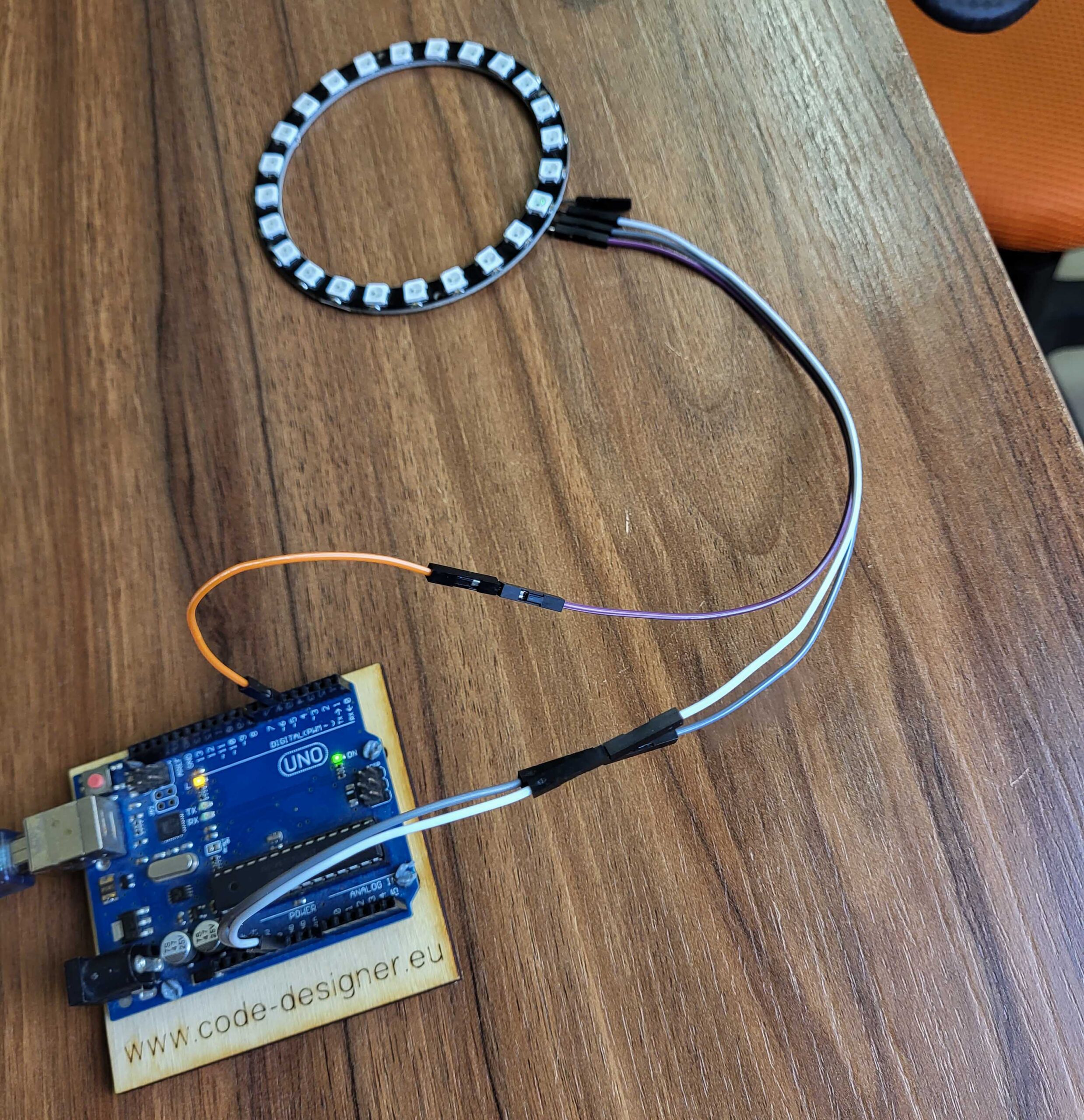 Jak uruchomić ring LED – Arduino i CODE DESIGNER - Code Designer